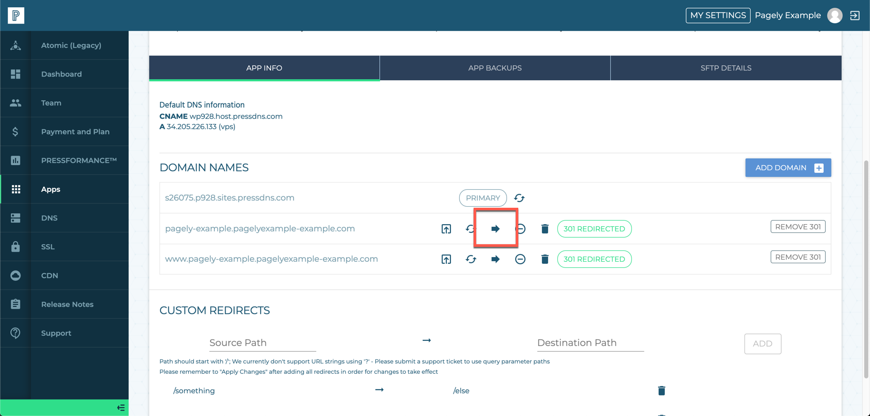 Moving a Domain Between Apps – [Pagely® Support]